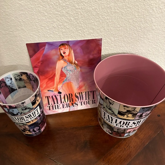 Taylor Swift | Accessories | Taylor Swift Pink Tin Popcorn Bucket Drink ...